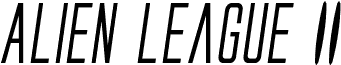 Alien League II Expanded Italic font