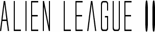 Alien League II Expanded Italic font