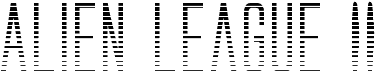 Alien League II Expanded Italic font | Fonts2u.com