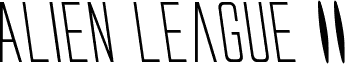 Alien League II Expanded Italic font