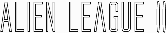 Alien League II Expanded Italic font