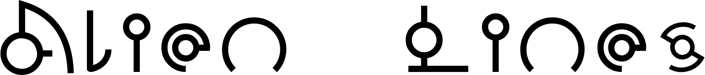 Alien Lines Latin basic font | Fonts2u.com