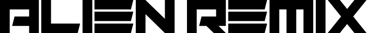 Alien Remix Italic font | Fonts2u.com