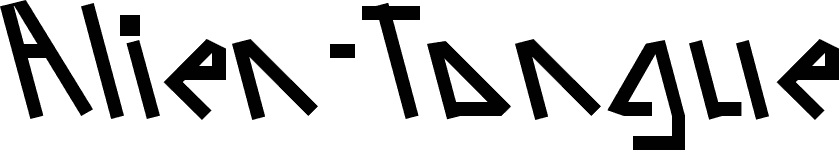 Alien Tongue Normal font | Fonts2u.com