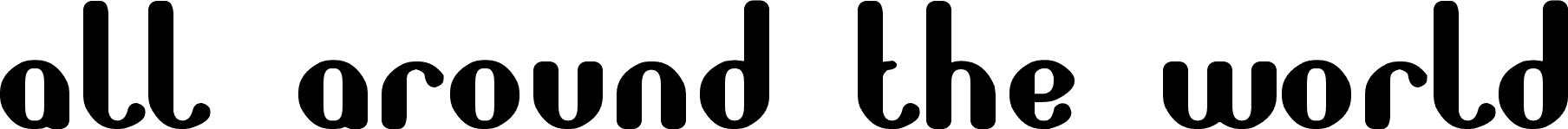 all around the world font | Fonts2u.com