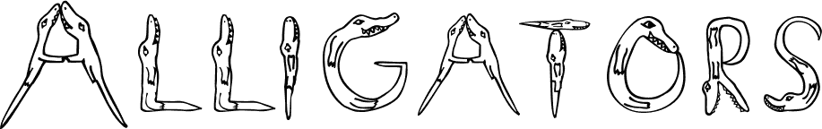 Alligators font | Fonts2u.com