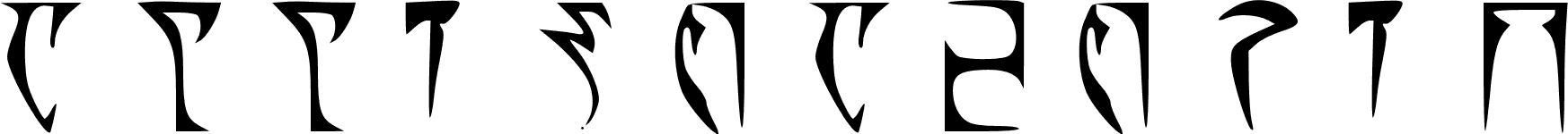 Alli's Daedric font | Fonts2u.com