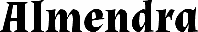 Almendra font