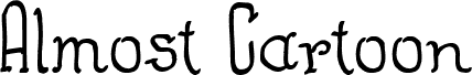 Almost Cartoon Bold font | Fonts2u.com
