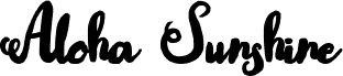 Aloha Sunshine Schriftart | Fonts2u.com