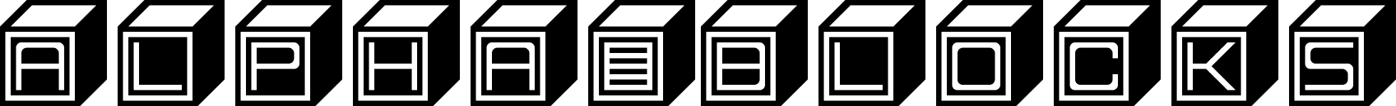 Alpha-blocks Regular font