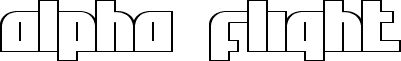Alpha Flight Solid font