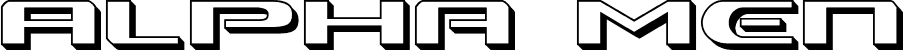 Alpha Men font