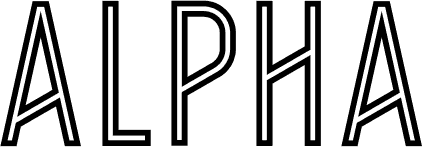 Alpha Outline font