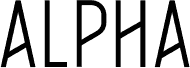 Alpha Outline font