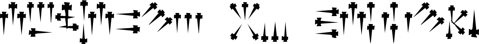 Alphabet of Daggers font | Fonts2u.com