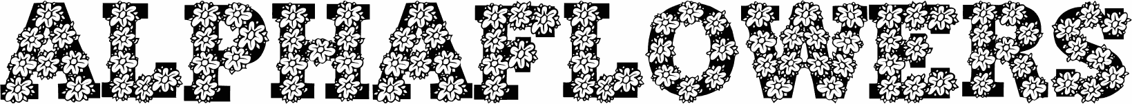AlphaFlowers font