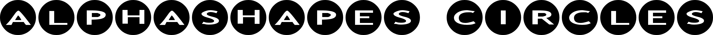 AlphaShapes circles font | Fonts2u.com
