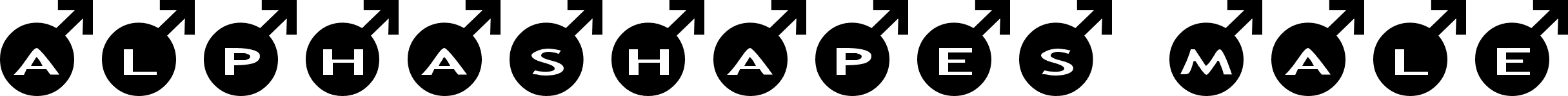 AlphaShapes male font | Fonts2u.com