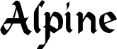 Alpine font | Fonts2u.com
