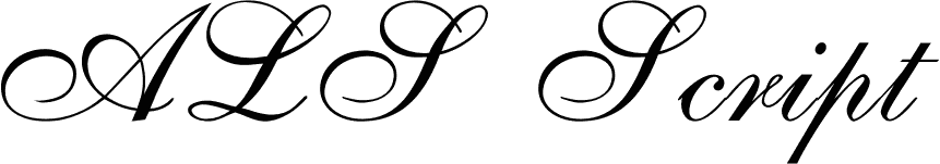 ALS Script font | Fonts2u.com