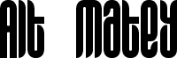 Alt Matey font | Fonts2u.com