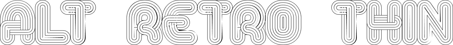 Alt Retro Thin font | Fonts2u.com