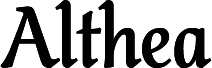 Althea Regular font | Fonts2u.com
