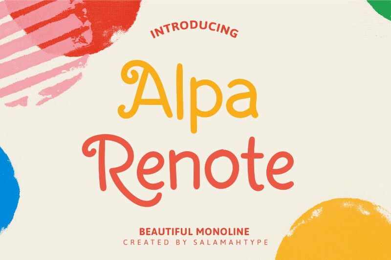 Alpa Renote DEMO font | Fonts2u.com