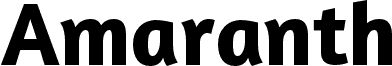 Amaranth font