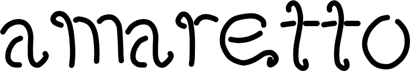 amaretto font