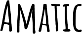 Amatic SC Regular font