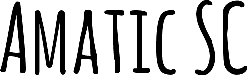 Amatic SC Bold Schriftart
