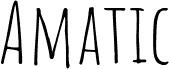 Amatic SC Bold font