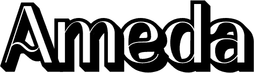 Ameda 3D Demo rudeRight font