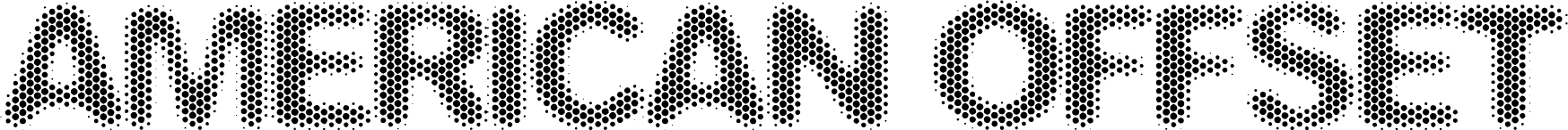 American Offset font | Fonts2u.com