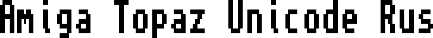 Amiga Topaz Unicode Rus font | Fonts2u.com