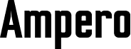 Ampero Bold Italic font