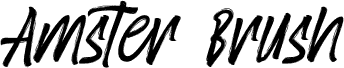 Amster Brush font | Fonts2u.com