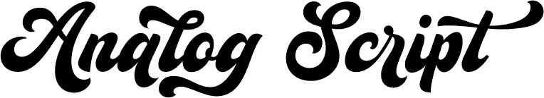 Analog Script PERSONAL USE Personal font
