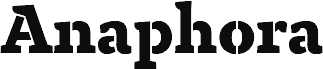 Anaphora Stencil Book font