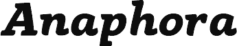 Anaphora Stencil ExtraBold font