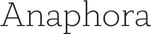 Anaphora Stencil Fat font