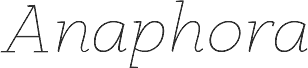 Anaphora Stencil ExtraBold font
