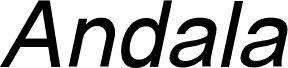 Andala Bold font