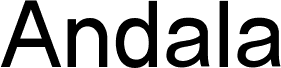 Andala Bold font