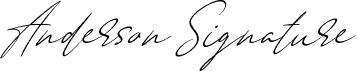Anderson Signature font
