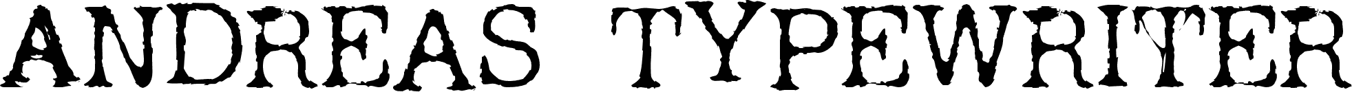 Andreas Typewriter font | Fonts2u.com