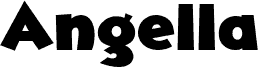 Angella Outline font