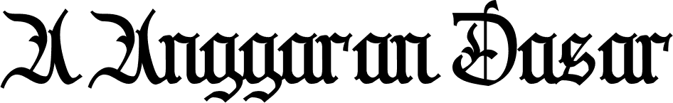 Anggaran Dasar font | Fonts2u.com